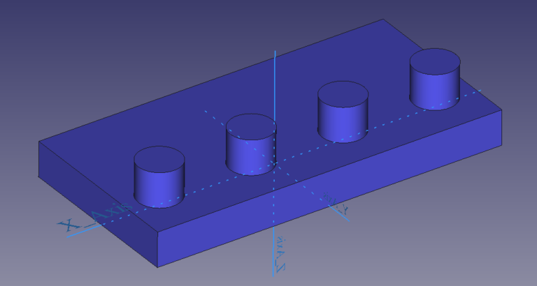 Part Design – Linear Pattern Feature – FreeCAD.info